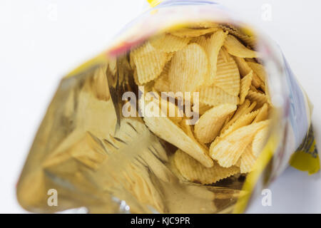Potato Chips Packed in ready-to-eat bags Stock Photo - Alamy