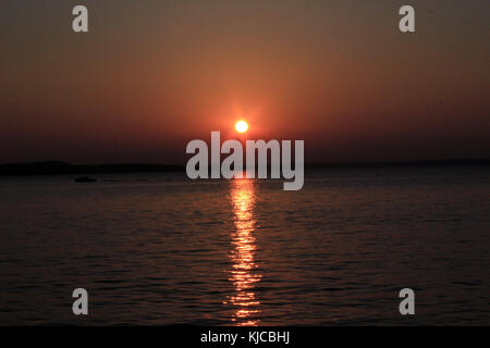 Gfp wisconsin madison sunset over the horizon Stock Photo - Alamy