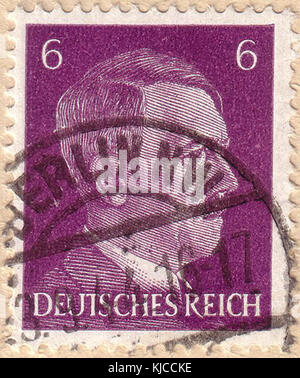 The leader of the Third Reich, Adolf Hitler, speaks, nazi symbols ...