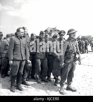 German Prisoners of War in Normandy, June 1944 German Waffen-SS ...
