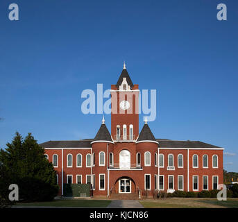 Alabama,Elba,Coffee County Courthouse,Romanesque style,1903,flag ...