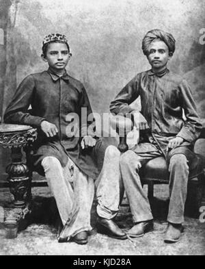 Gandhi and Sheikh Mehtab Stock Photo - Alamy