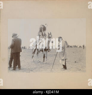 A photograph of Jim Snake and Crop Eared Wolf, the Head Chief of the ...