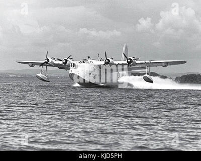 A Short Sunderland Mk I flying boat of No. 210 Squadron RAF based at ...