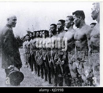 Chiang Kai-shek, the leader of the Republic of China, is depicted in a ...