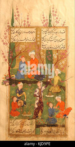 The Divan of Hafiz, an anthology of Persian poetry, illustrating ...
