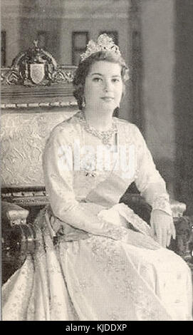 King Farouk and Queen Nariman of Egypt Stock Photo - Alamy