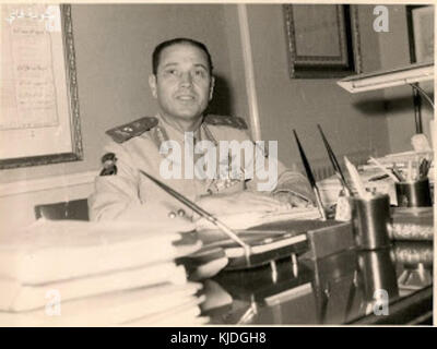 Photograph of Egyptian General Saad el-Shazly crossing the Suez Canal ...