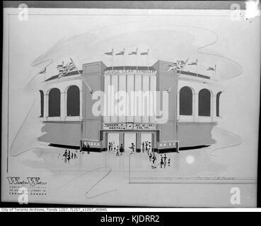 The design of Maple Leaf Stadium, a historic venue located in Toronto ...