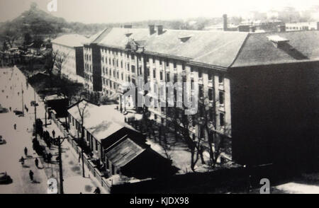 Peking University Red Building historic architecture in Beijing, China ...