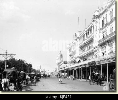 old photo of Chowringhee Road- Calcutta now kolkatta west bengal INDIA ...