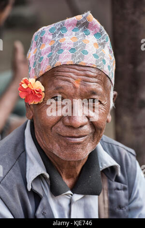 Traditional Nepali topi hats, Kathmandu, Nepal Stock Photo - Alamy