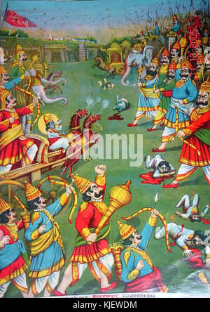 The Battle of Kurukshetra Stock Photo - Alamy