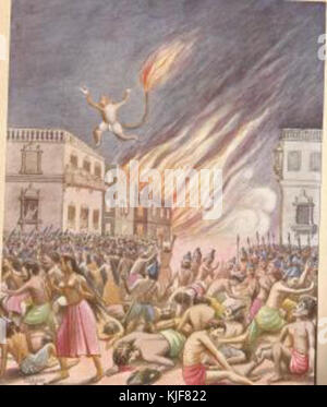 Hanuman came to rescue Stock Photo - Alamy