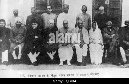 First cabinet of ministers of Nehru government with President Dr ...