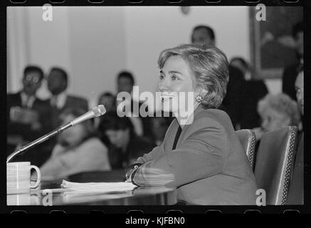 Hillary Clinton healthcare presentation 53520u (cropped3 Stock Photo ...