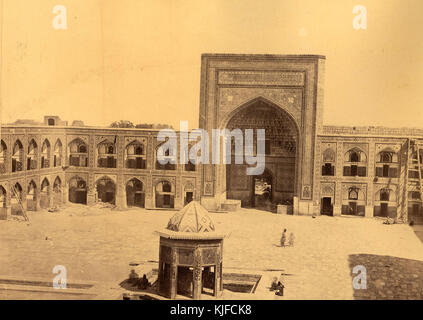 Atiq courtyard, Imam Reza shrine 1892 Stock Photo - Alamy
