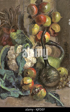 A still life painting by Antonio Sicurezza, depicting rose petals ...