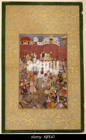 Portrait of mughal emperor jahangir, india Stock Photo - Alamy