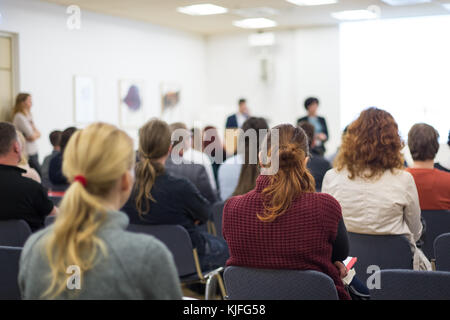 Speaker at Business convention and Presentation Stock Photo - Alamy