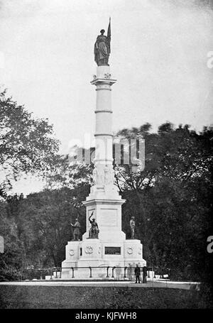 The Soldiers and Sailor Monument on Boston Common wears traffic cones ...