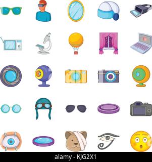 Visibility icons set, cartoon style Stock Vector Image & Art - Alamy
