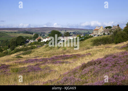 Castleton, North York Moors National Park in Winter Snow Stock Photo ...
