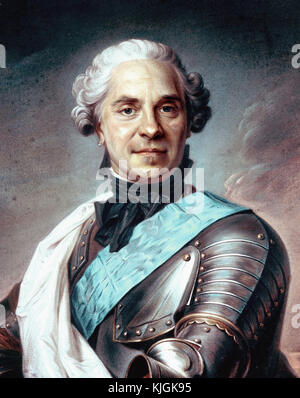 This portrait of Marshal Maurice de Saxe de la Tour, painted in the ...