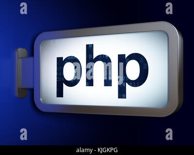 Database concept: Php on billboard background Stock Photo - Alamy