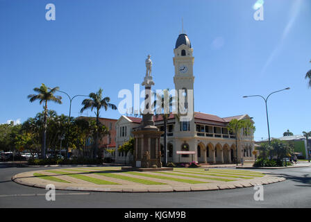 The Bundaberg Post Office and clock tower. The historic building, built ...