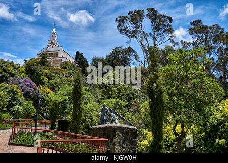 Basílica Santuario del Señor de Monserrate in Bogota capital city of ...
