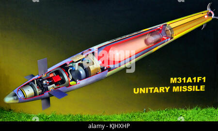 M270B1 M31A1F1 Unitary missile launcher and missile pods Stock Photo ...