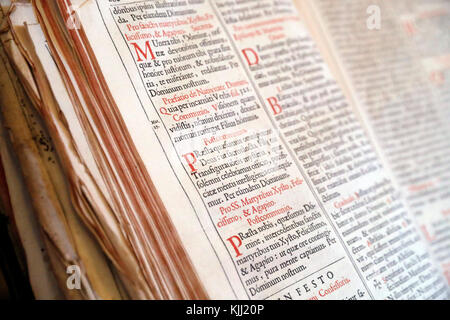 Old Roman Missal in Latin ( 17 th century ). The pentecost with the ...