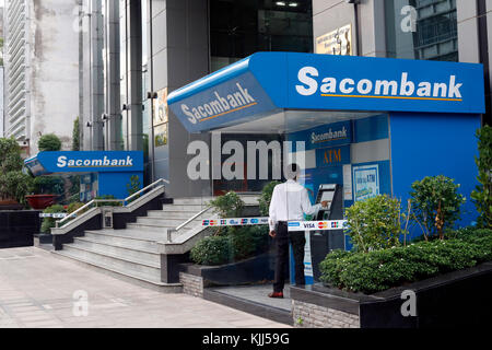 Sacombank ATM machine. Ho Chi Minh City. Vietnam. | usage worldwide ...