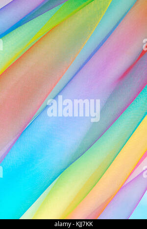 organza fabric in rainbow color Stock Photo - Alamy
