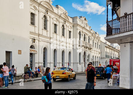 typical colonial buildings in Popayan, Colombia, South America Stock ...