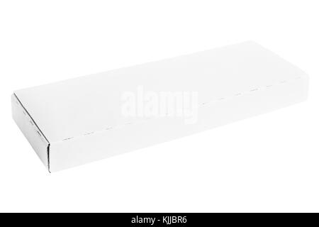 Thin cardboard box on white Stock Photo - Alamy