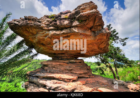 Umbrella Rock in the Yilo Krobo District, outside of Accra, Ghana. The ...