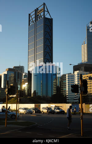 Perth's skyline with BHP building, Perth, Western Australia Stock Photo ...