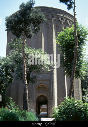 Iran. City of Rey. Tughrul Tower. 12th century. Tomb of Seljuk ruler ...