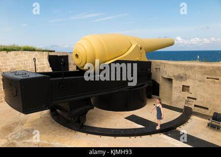 Coastal Battery 100 ton gun. 1877 onwards. Made by Elswick Ordnance ...