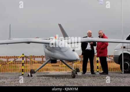 SELEX Galileo Falco UAV on display at Farnborough International Airshow ...