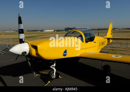 Slingsby T67 Firefly trainer aircraft flying display at Rougham airshow ...