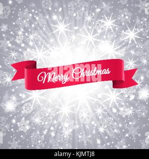 Christmas banner. Xmas background design with realistic gift box ...