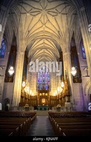 Duke University Chapel - Interior Stock Photo - Alamy