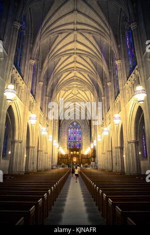 Duke University Chapel - Interior Stock Photo - Alamy