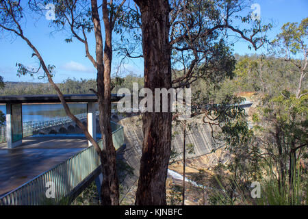 Scenic view of Wellington Dam near Collie Western Australia on a fine ...