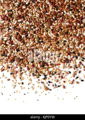 Mixed pulses against a white background Stock Photo - Alamy
