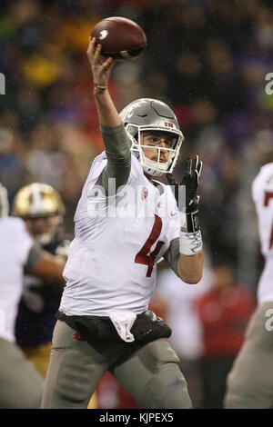 November 25, 2017: Washington State Cougars linebacker Isaac Dotson (31 ...