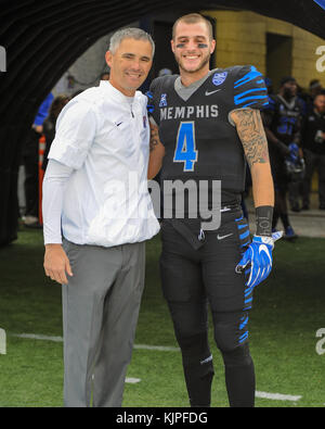 Memphis head coach Mike Norvell during the first half of an NCAA ...